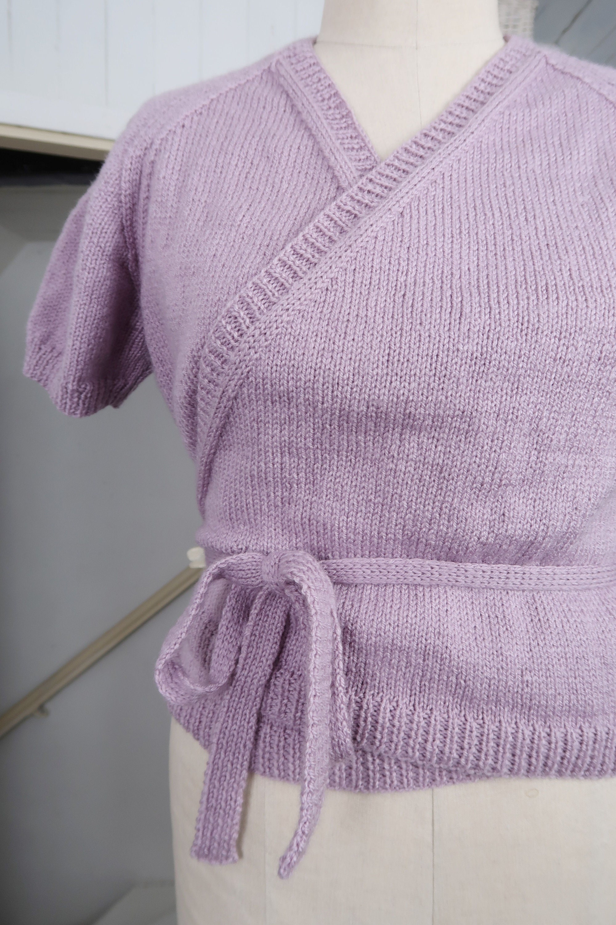 Sinead Ballet Wrap Cardigan Digital Knitting Pattern // Multi Size ...