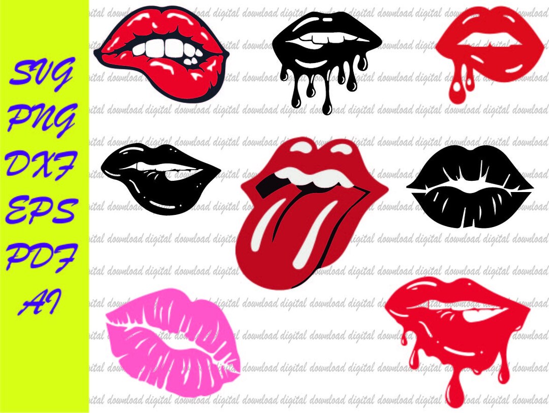 Biting Lip Svg Red Lips Svg Lips Svg Kiss Svg Png Jpeg - Etsy New Zealand