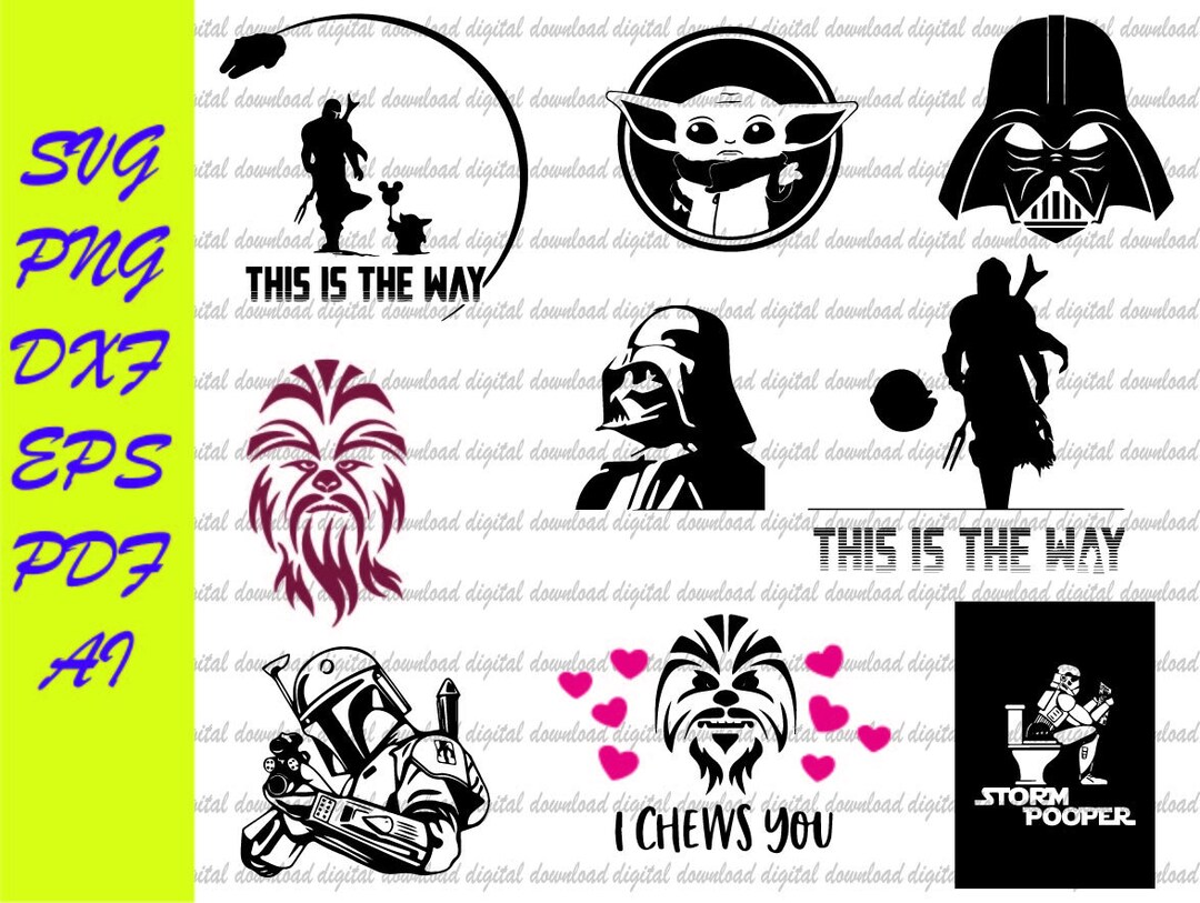 Use the Force SVG PNG Eps Dfx Great for T-shirts Decals - Etsy