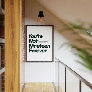 The Courteeners 'not Nineteen Forever' Lyrics Print (digital Download ...