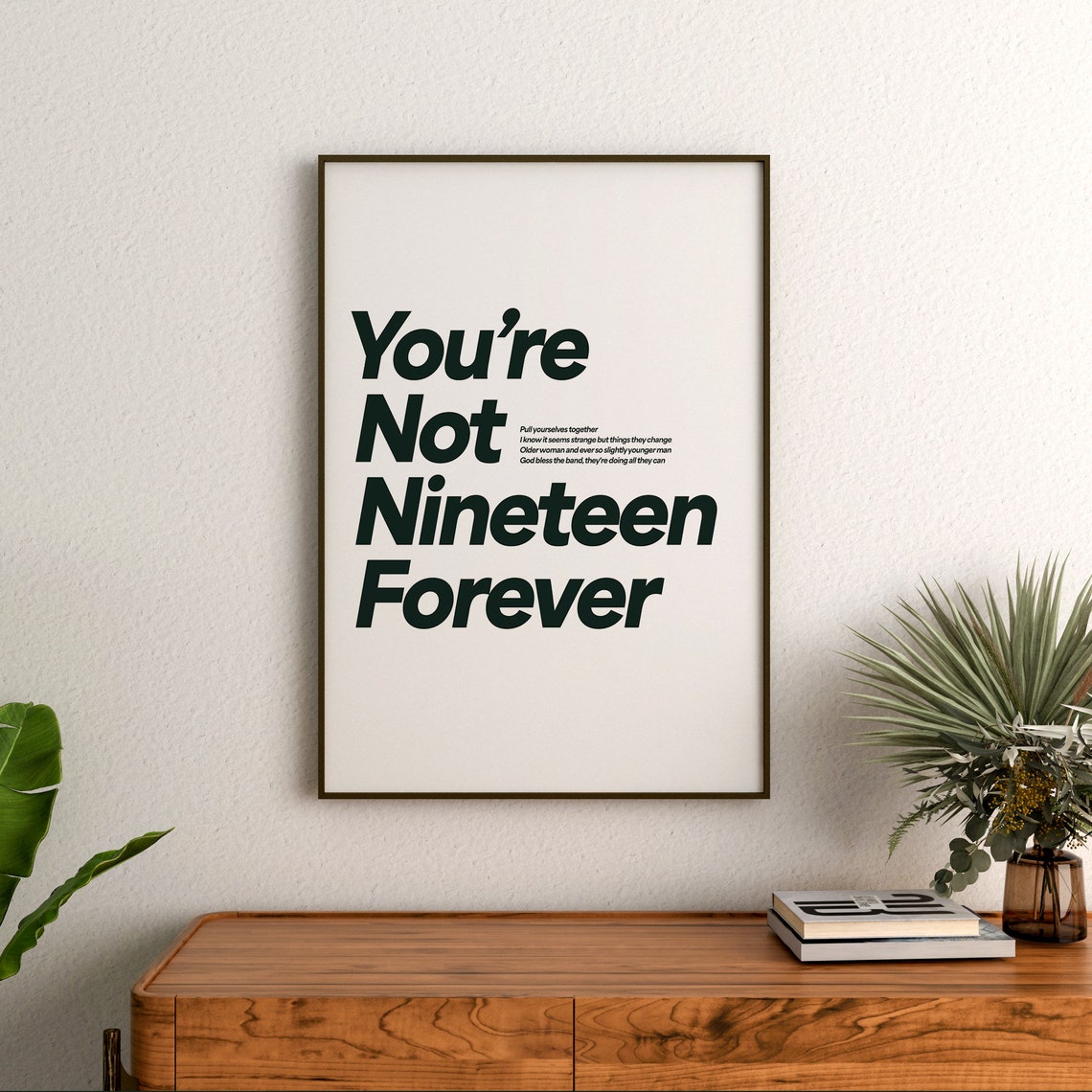 The Courteeners 'not Nineteen Forever' Lyrics Print (digital Download ...