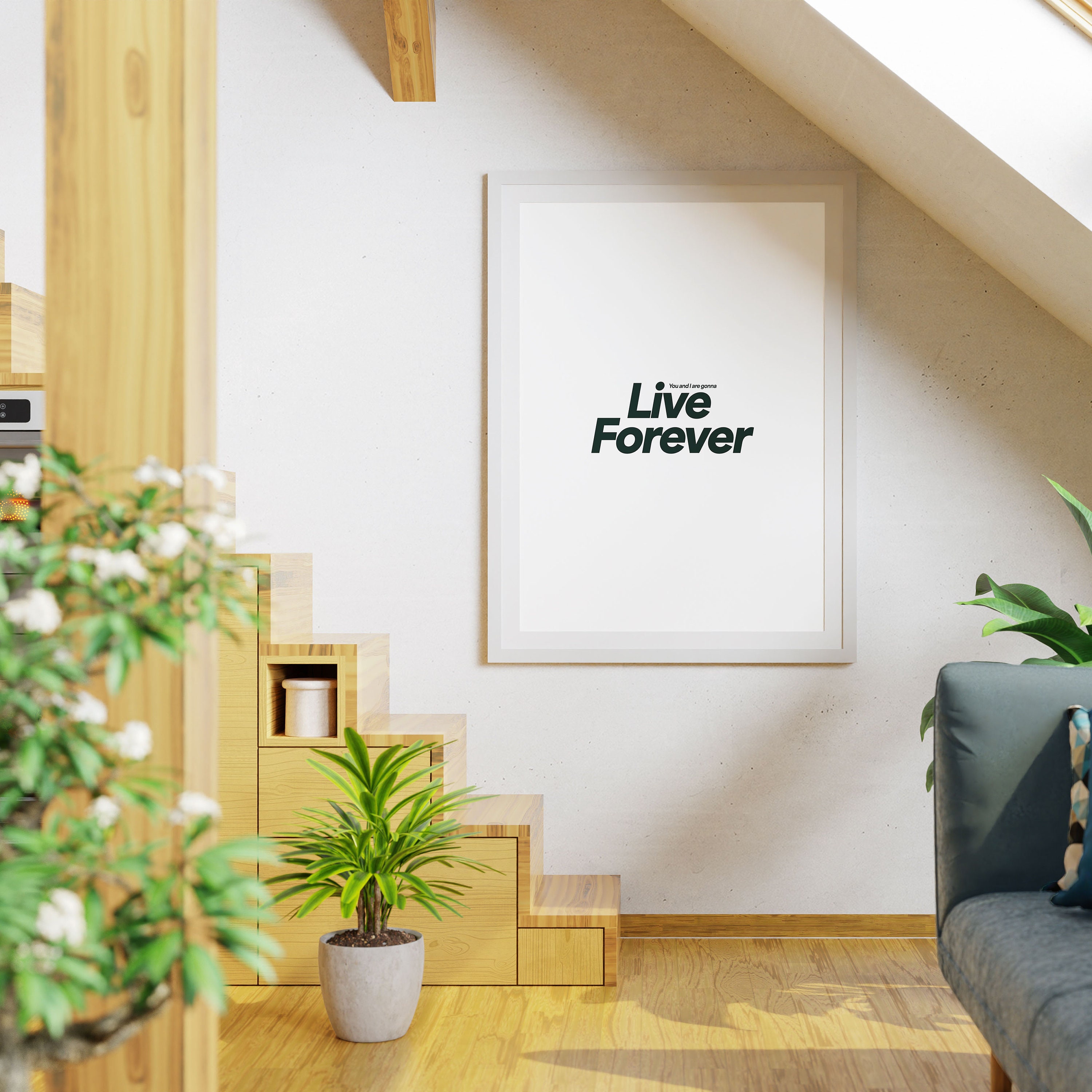Oasis Live Forever Wall Art Typography Music Poster Home Decor A5 A4 A3 ...