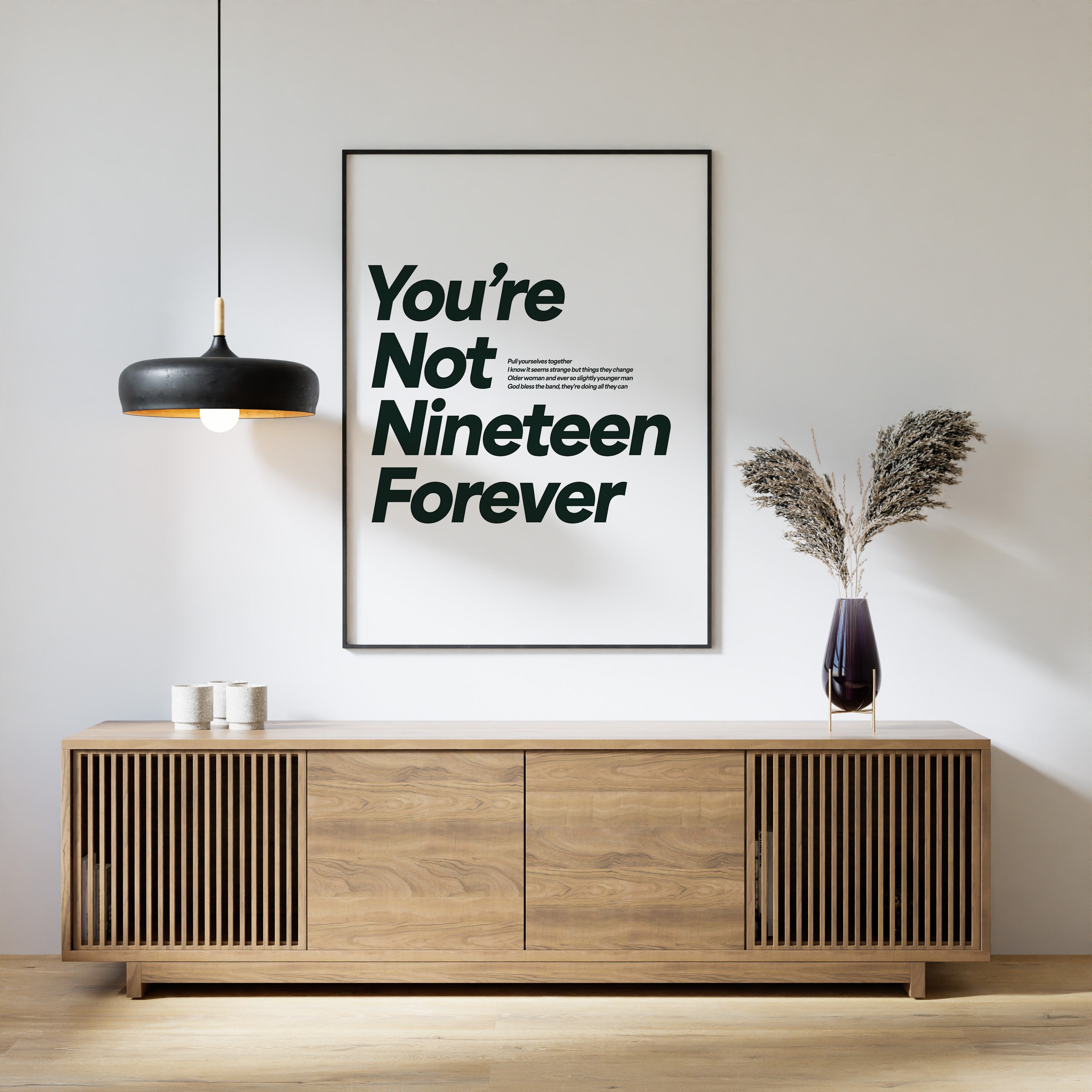 The Courteeners 'not Nineteen Forever' Lyrics Print (digital Download ...