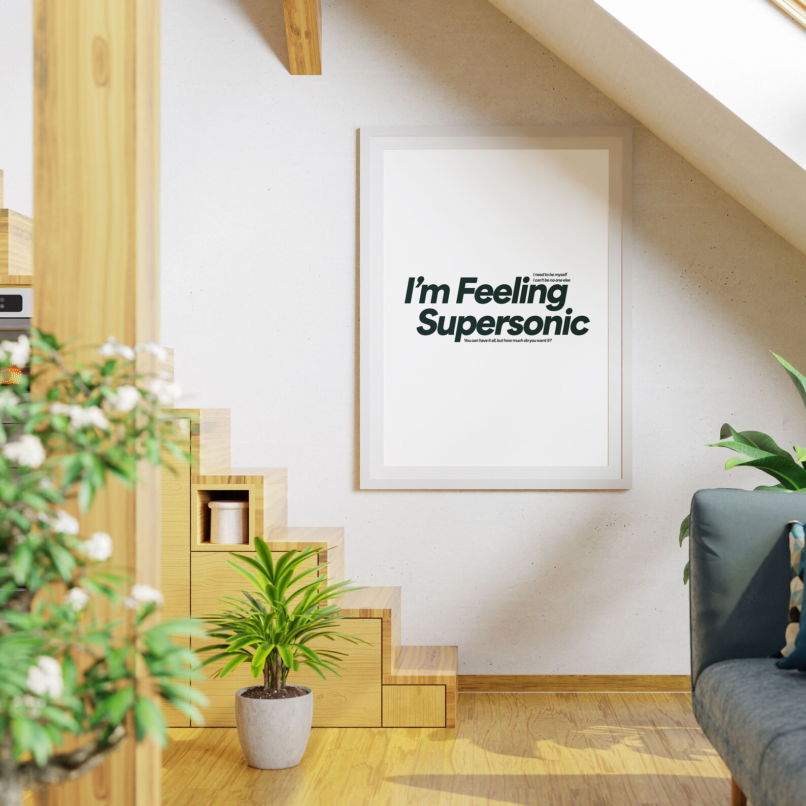 Oasis Supersonic Wall Art Typography Music Poster Home Decor A5 A4 A3 ...