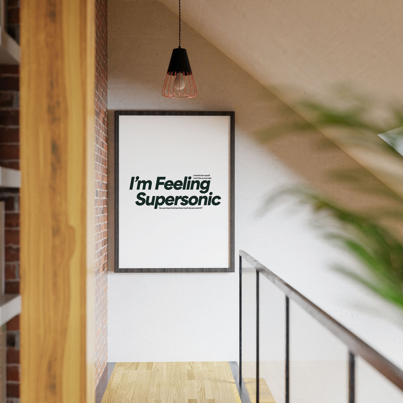 Oasis Supersonic Wall Art Typography Music Poster Home Decor A5 A4 A3 ...