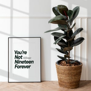 The Courteeners 'not Nineteen Forever' Lyrics Print (digital Download ...