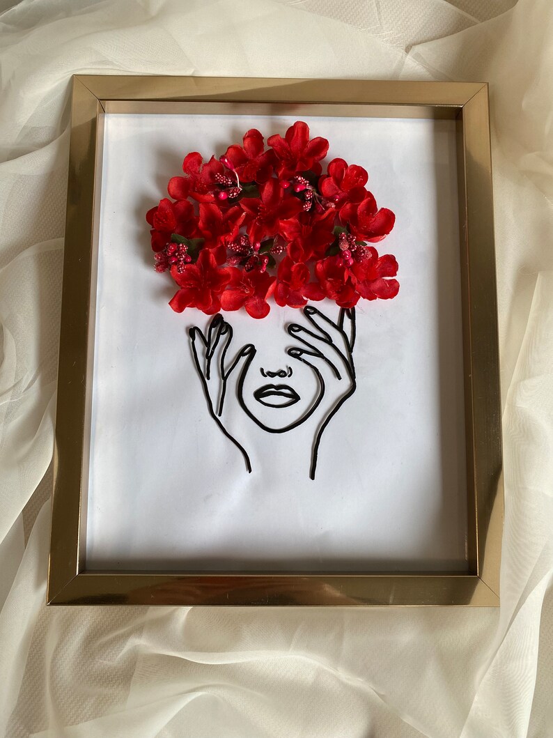 Decorative Frame, Artificial Flowers, Wall Hanging, Artificial Flower ...