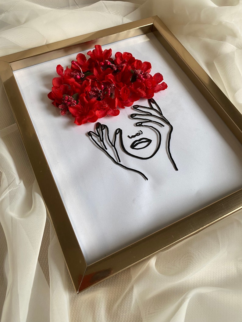 Decorative Frame, Artificial Flowers, Wall Hanging, Artificial Flower ...