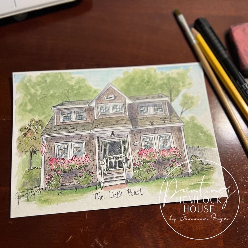 Custom House Portrait - Etsy
