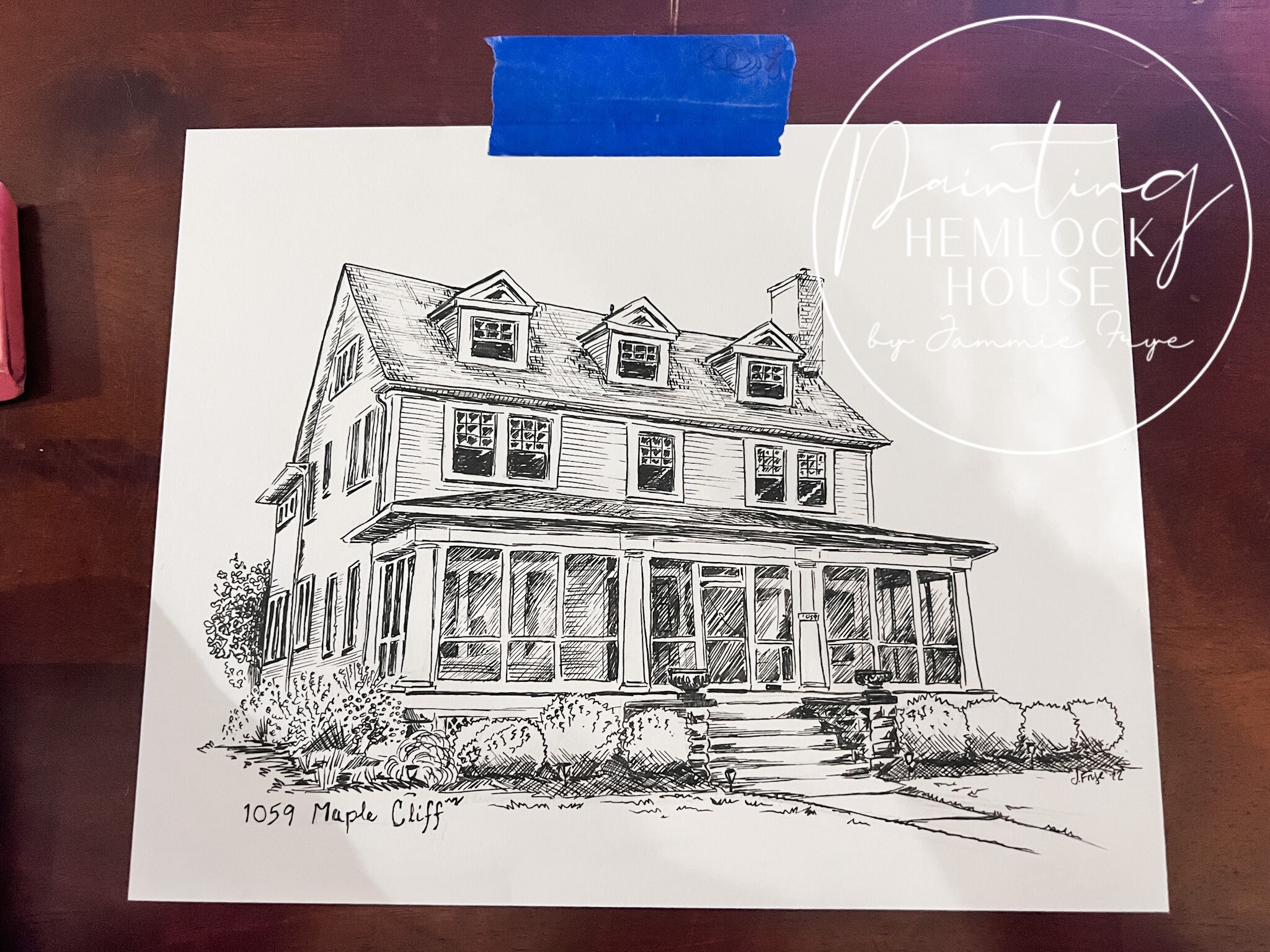 Hand Drawn Custom House Portrait - Etsy