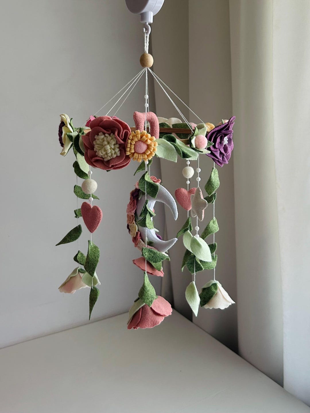 Baby Mobile for Girl Fairytale Baby Mobile Flower Mobile for a Girl ...