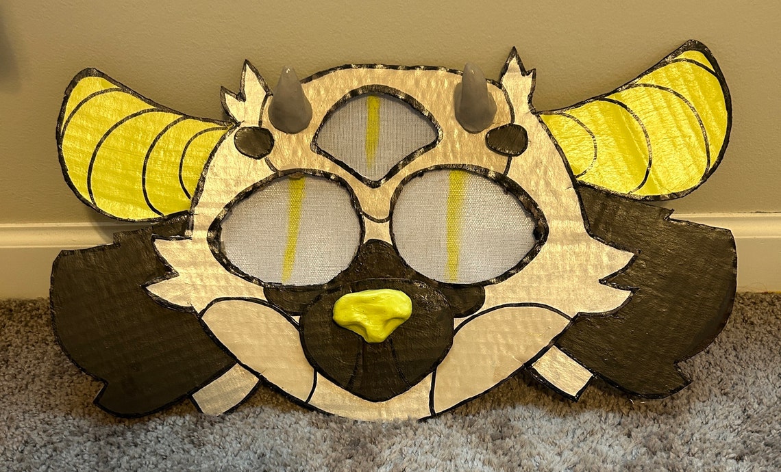 Custom Cardboard Furry Mask READ DESC - Etsy Australia