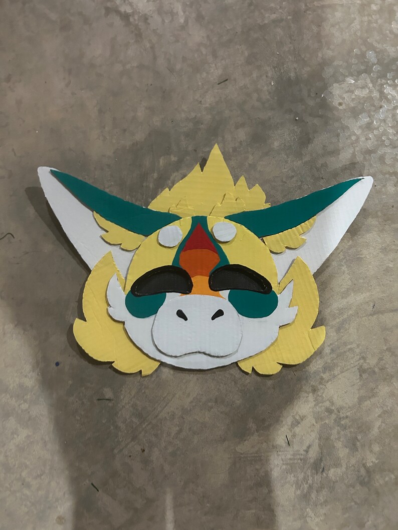 Custom Cardboard Furry Mask READ DESC - Etsy