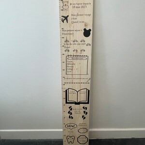 Step Height Chart, Personalized Wooden Child Height Chart ...