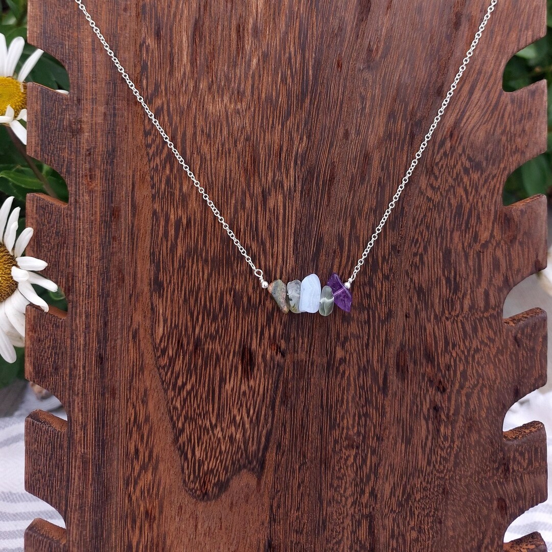 Handmade AQUARIUS Custom Crystal Chip Necklace Healing - Etsy