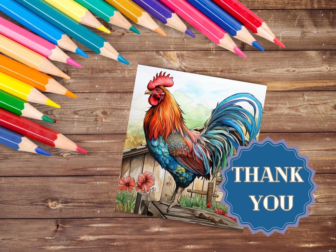 15 Realistic Farm Animals Coloring Book, Adult Kids Instant Download ...