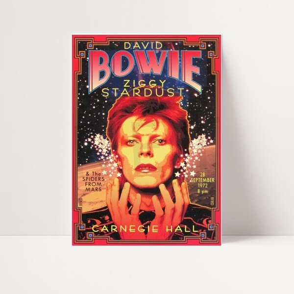 Ziggy Stardust Poster - Etsy UK
