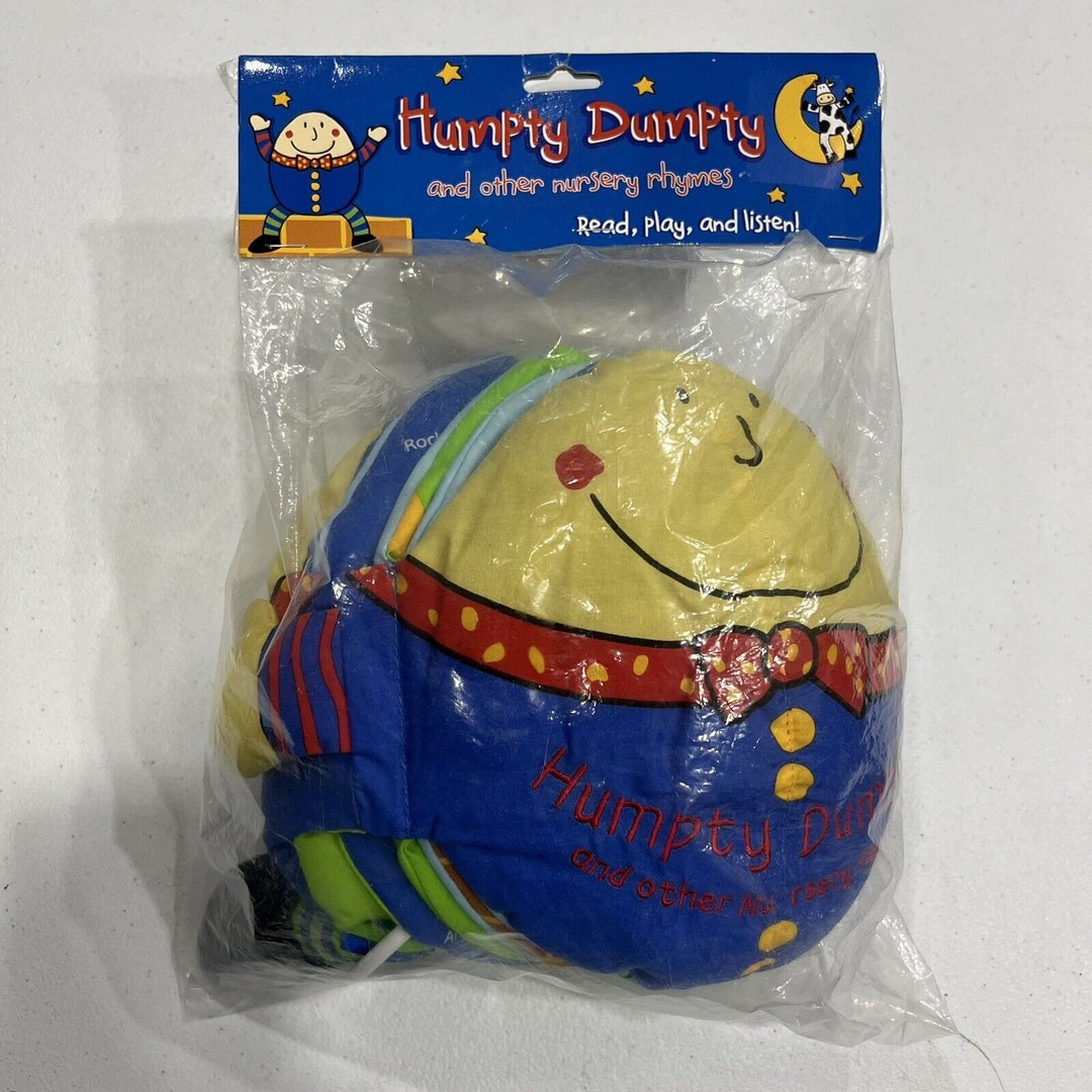 Vintage Humpty Dumpty Musical Pull String Plush Book & Other Nursery ...