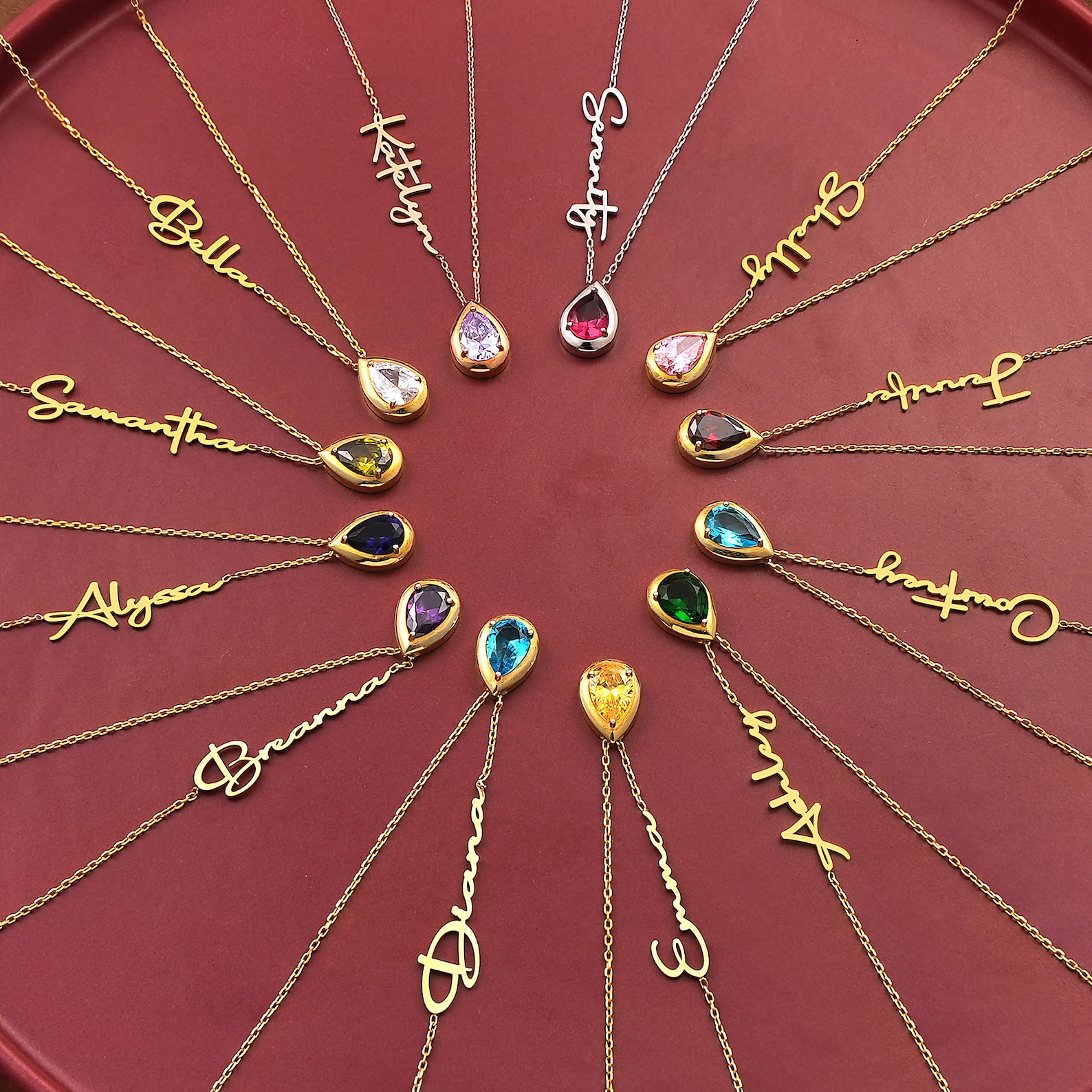 Handmade Alexandrite Birthstone Necklace, Personalized June Birthstone ...