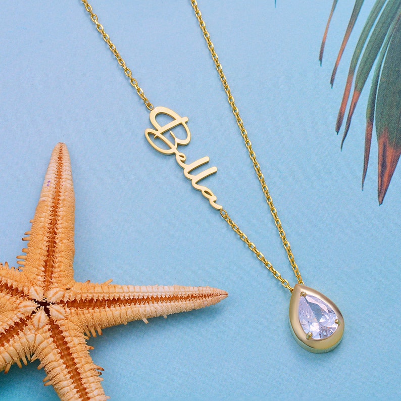 Custom Personalized Diamond Birthstone April Gemstone - Etsy