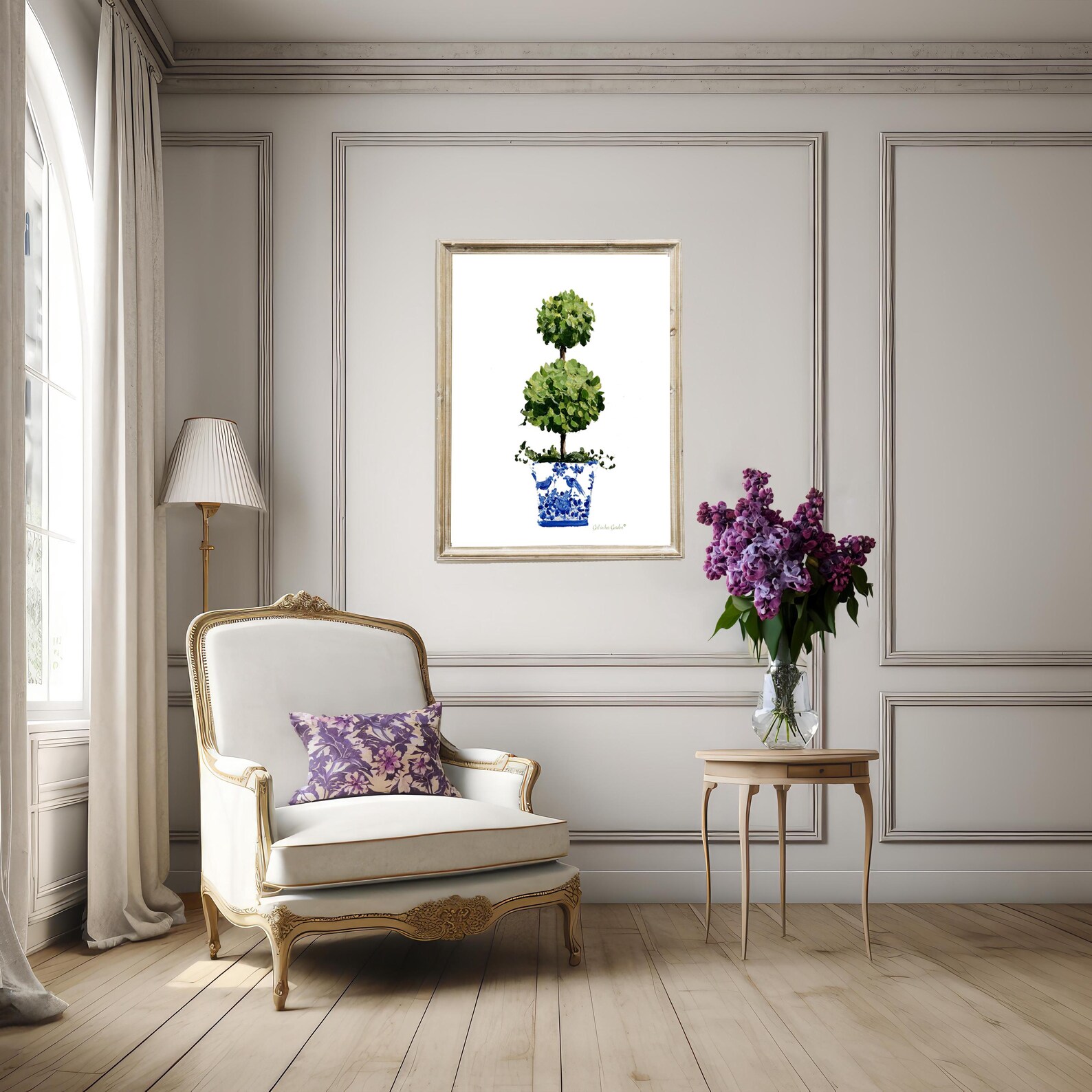 Botanical Wall Decor, Topiary Art, Fine Art PRINT or CANVAS - Etsy