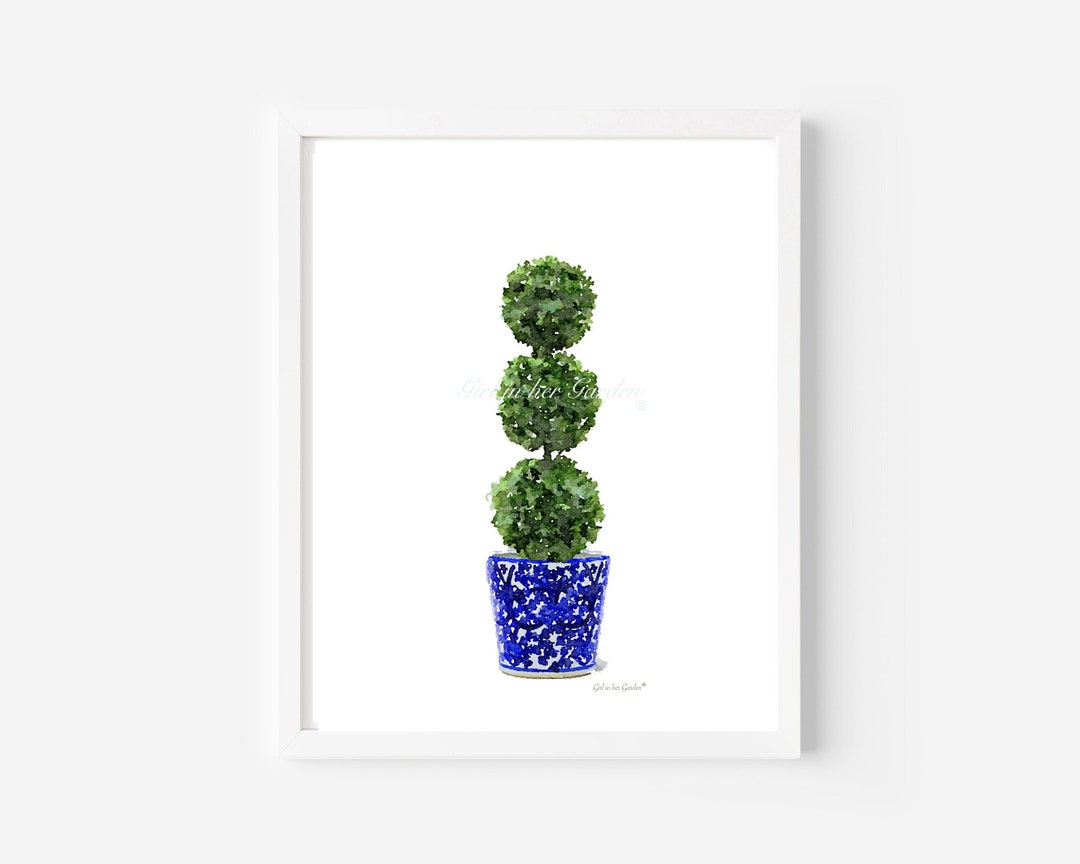 Trendy Wall Art Prints Topiary Printable Wall Art Botanical Prints ...