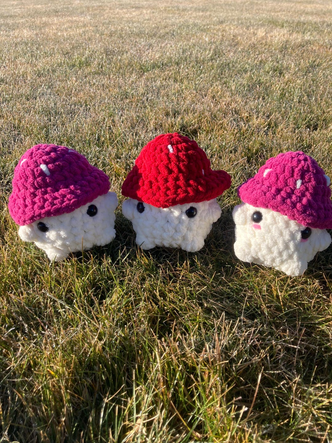 Crochet Mushroom Plushie, Mushroom Boy, Mushie Stuffy, Red Mushroom ...