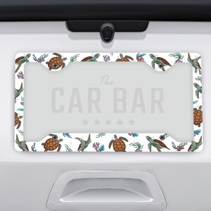 Sea Turtle License Plate Frame, Cute Turtle Gifts, Ocean License Plate ...