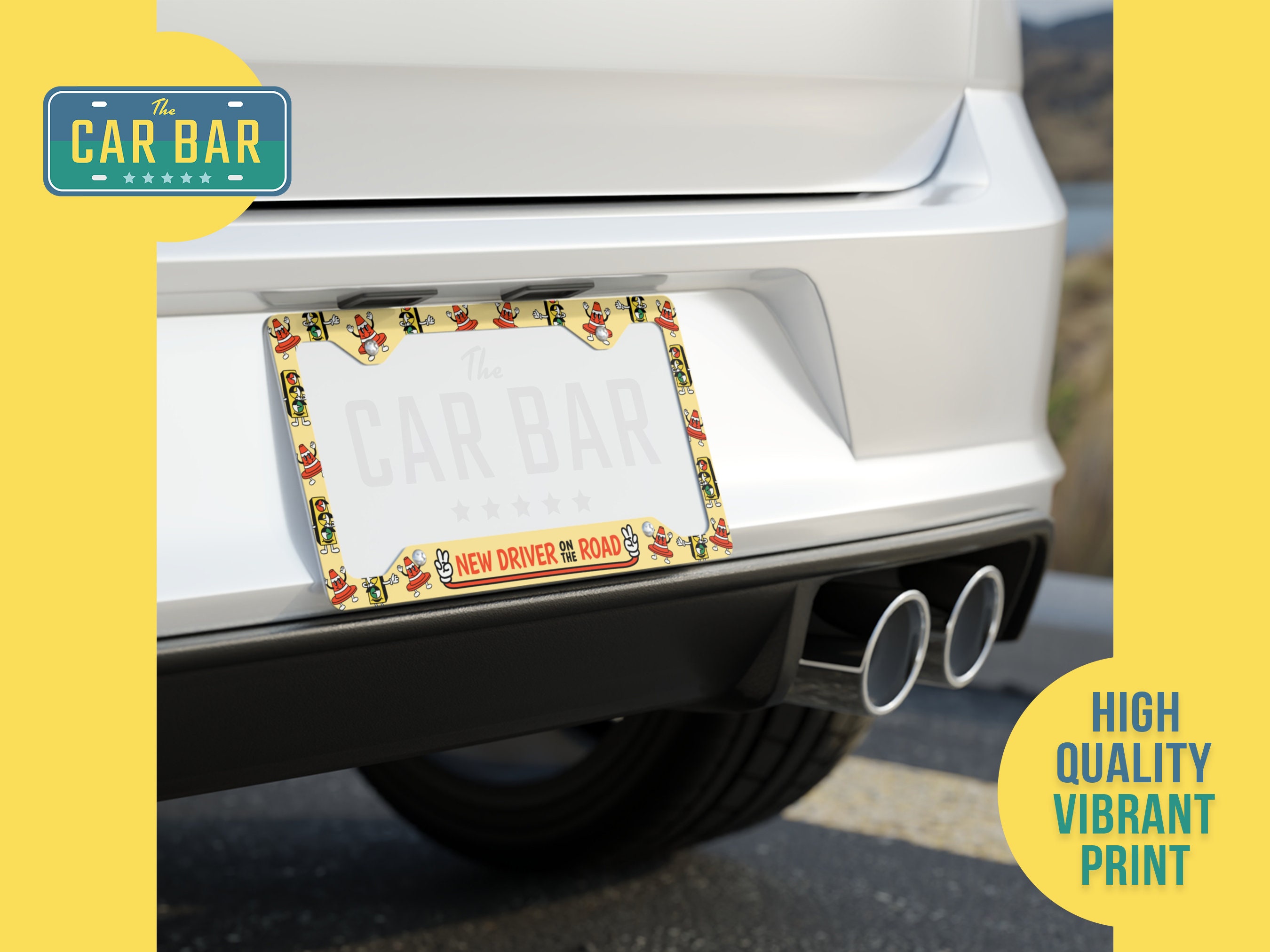 Student Driver License Plate Frame, New Driver Learner Plate Cover ...