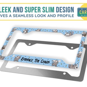 Opossum Funny License Plate Frame, Possum Plate Cover, Opossum Car ...