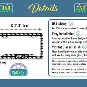 Opossum License Plate Frame, Possum Plate Cover, Opossum Car Decor ...