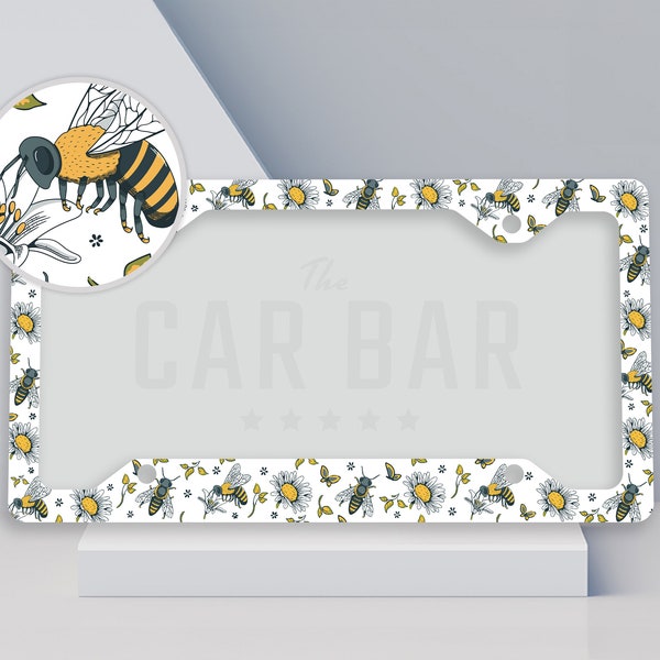 Bees License Plate Frame - Etsy