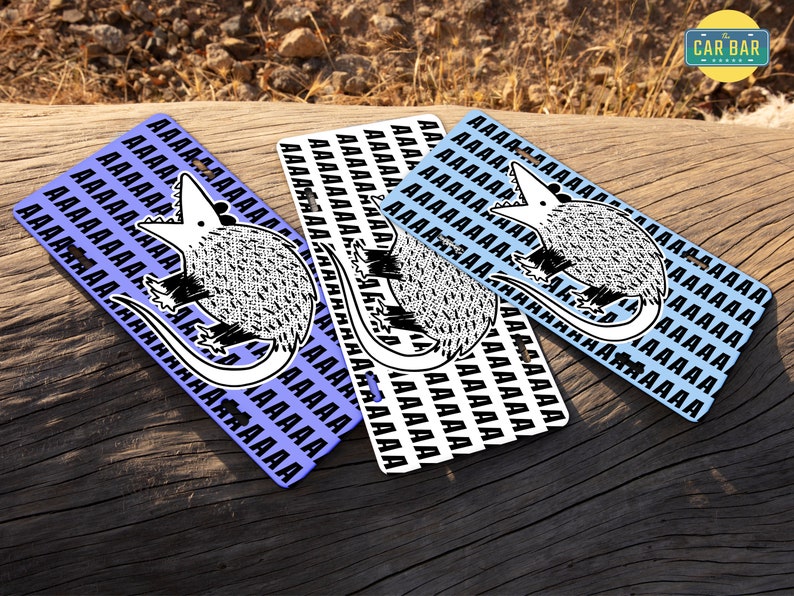 Funny Possum License Plate Screaming Opossum Car Decor Cute - Etsy