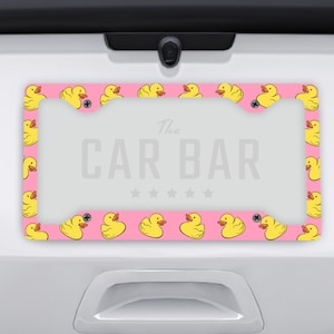 Cute Rubber Duck License Plate Frame, Funny Duck Plate Cover, Gift for ...