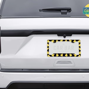 Cute Rubber Duck License Plate Frame, Funny Duck Plate Cover, Gift for ...