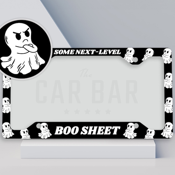 Ghost License Plate Cover - Etsy