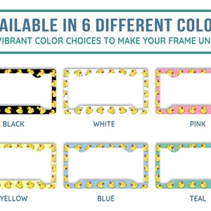 Cute Rubber Duck License Plate Frame, Funny Duck Plate Cover, Gift for ...