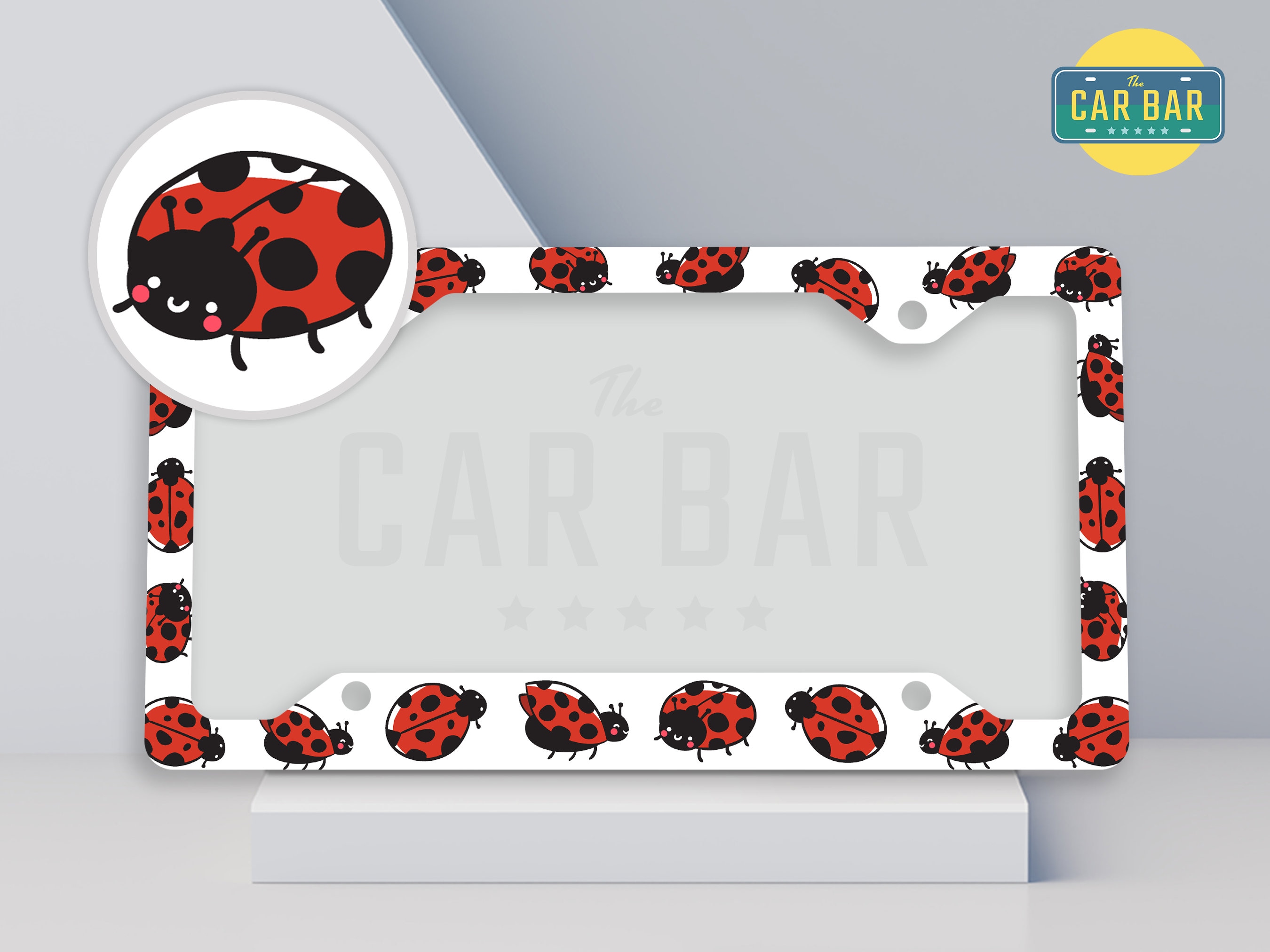 Ladybug License Plate Frame Lady Beetle Car Decor Lady Bird - Etsy