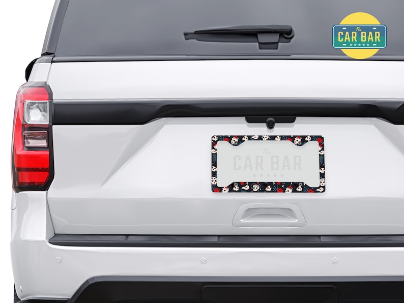 Skeleton License Plate Frame Halloween License Plate Cover - Etsy