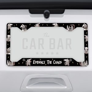 Opossum Funny License Plate Frame, Possum Plate Cover, Opossum Car ...
