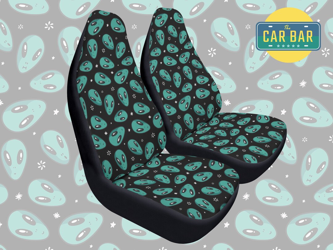 Alien Car Seat Covers, Funny Car Accessories for Men and Women, Fun Sci ...