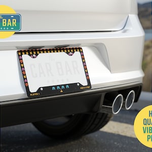 Funny Arcade Retro License Plate Frame, Classic Gamer Gift, Alien Space ...