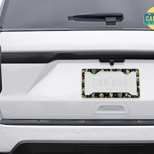 Frog License Plate Frame, Cute Cottagecore Frogs License Plate Cover ...