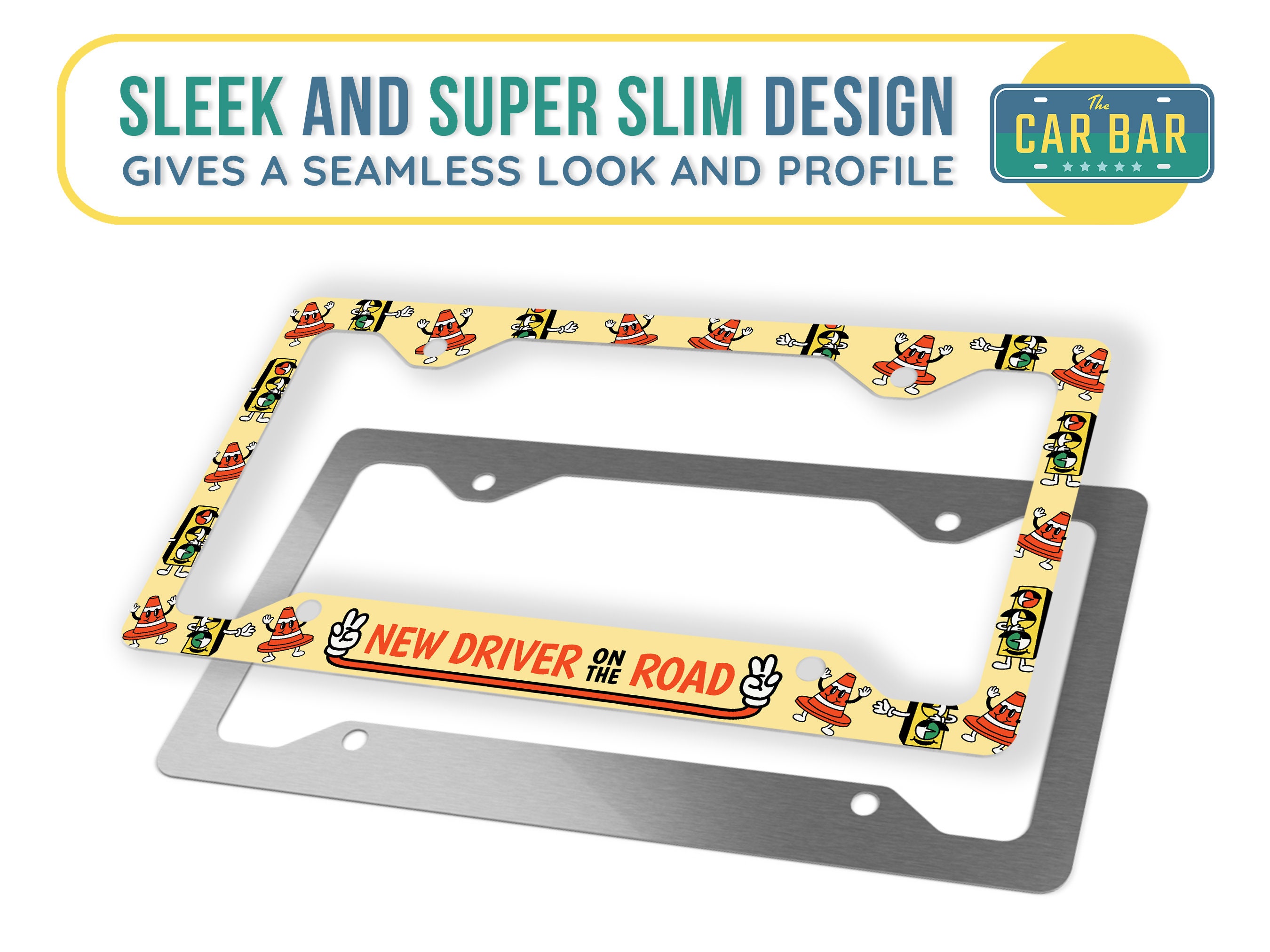 Student Driver License Plate Frame, New Driver Learner Plate Cover ...