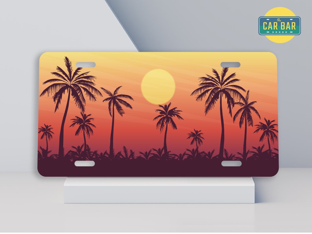 Summer Beach License Plate, Coastal Car Decor, Hawaii Car Accessories ...