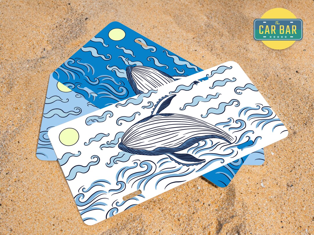 Whale License Plate, Humpback Whale Accessories for Women, Ocean Gifts ...
