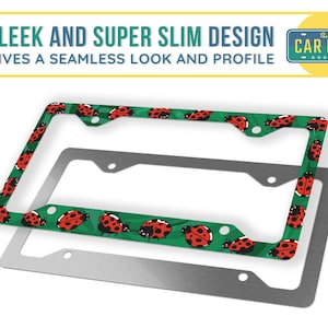 Ladybug License Plate Frame, Cute Car Accessories for Women, Insects ...