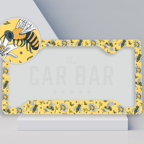 Bee License Plate - Etsy