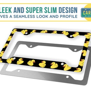 Cute Rubber Duck License Plate Frame, Funny Duck Plate Cover, Gift for ...