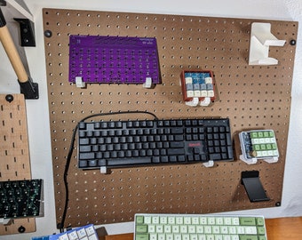 1 Pair IKEA SKADIS PEGBOARD 25mm 3 Prong Keyboard Mount Mechanical ...